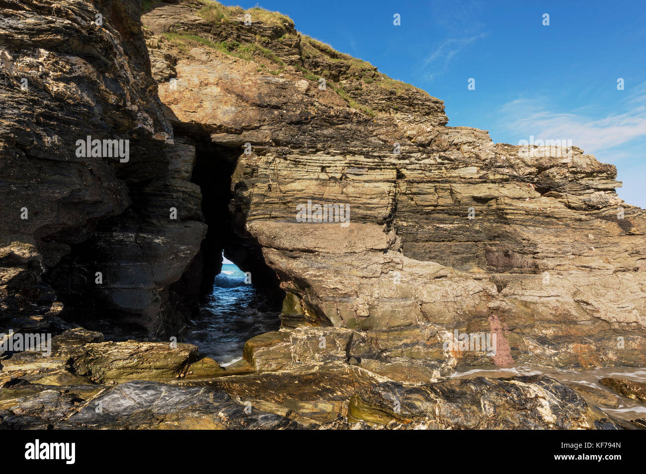 Portreath Cornwall Village Stock Photos & Portreath Cornwall Village ...