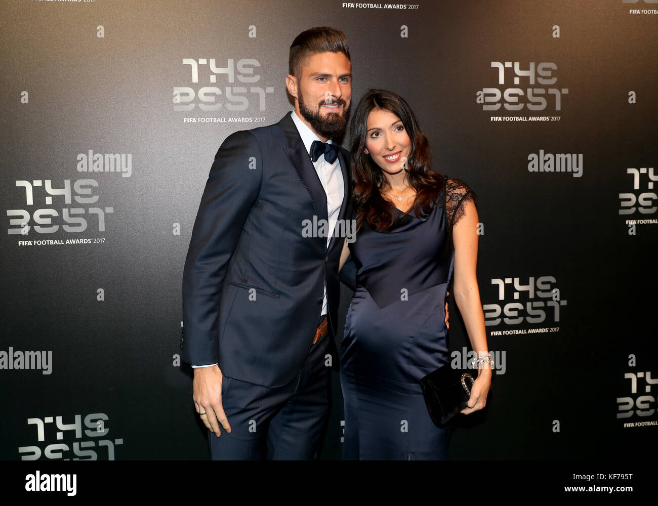 Olivier Giroud and Jennifer Giroud Stock Photo - Alamy