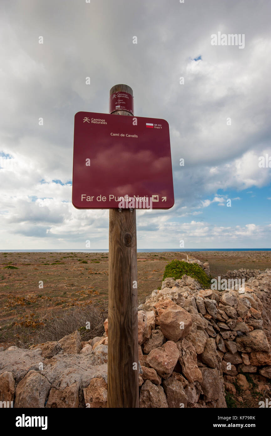 Cape Punta Nati on Menorca island, Balearic islands, Spain ...