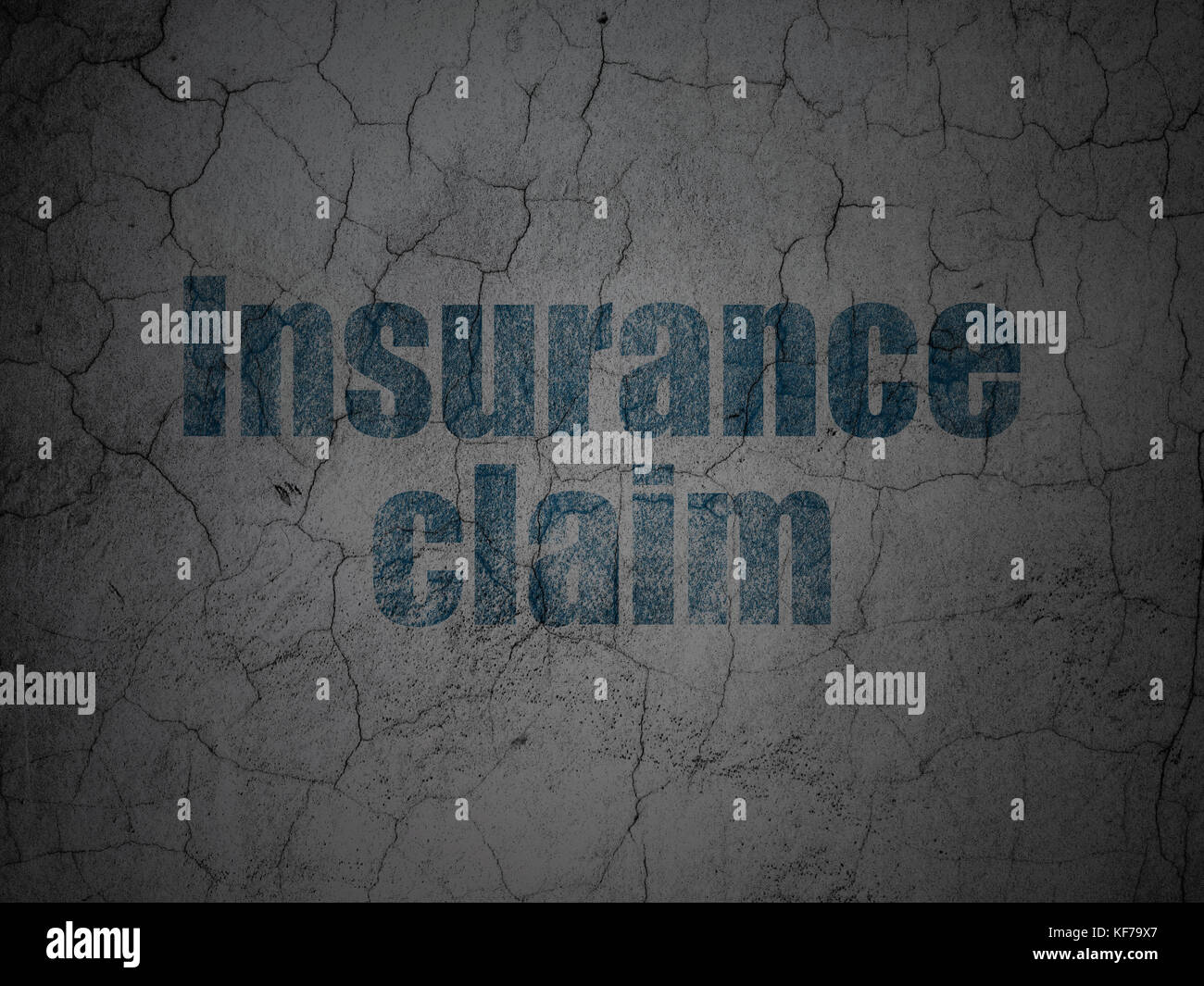 Insurance concept: Insurance Claim on grunge wall background Stock ...