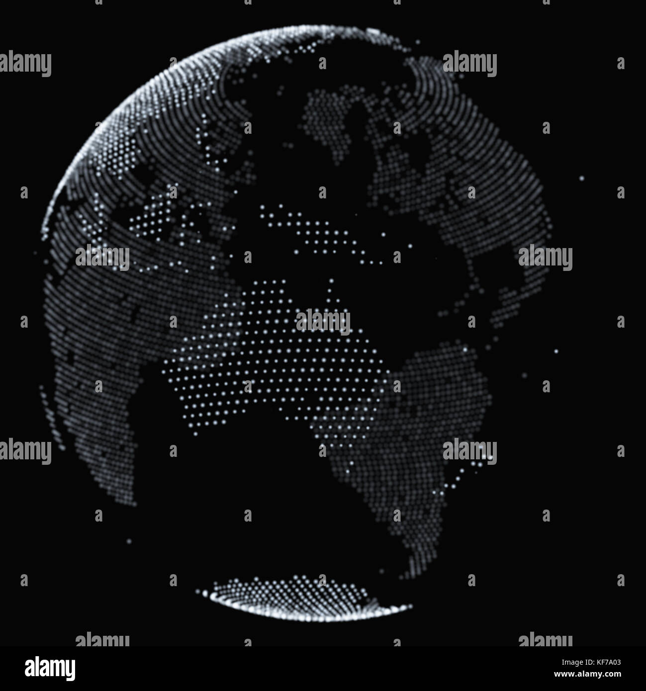 Dotted world globe. Template for your design Stock Photo - Alamy