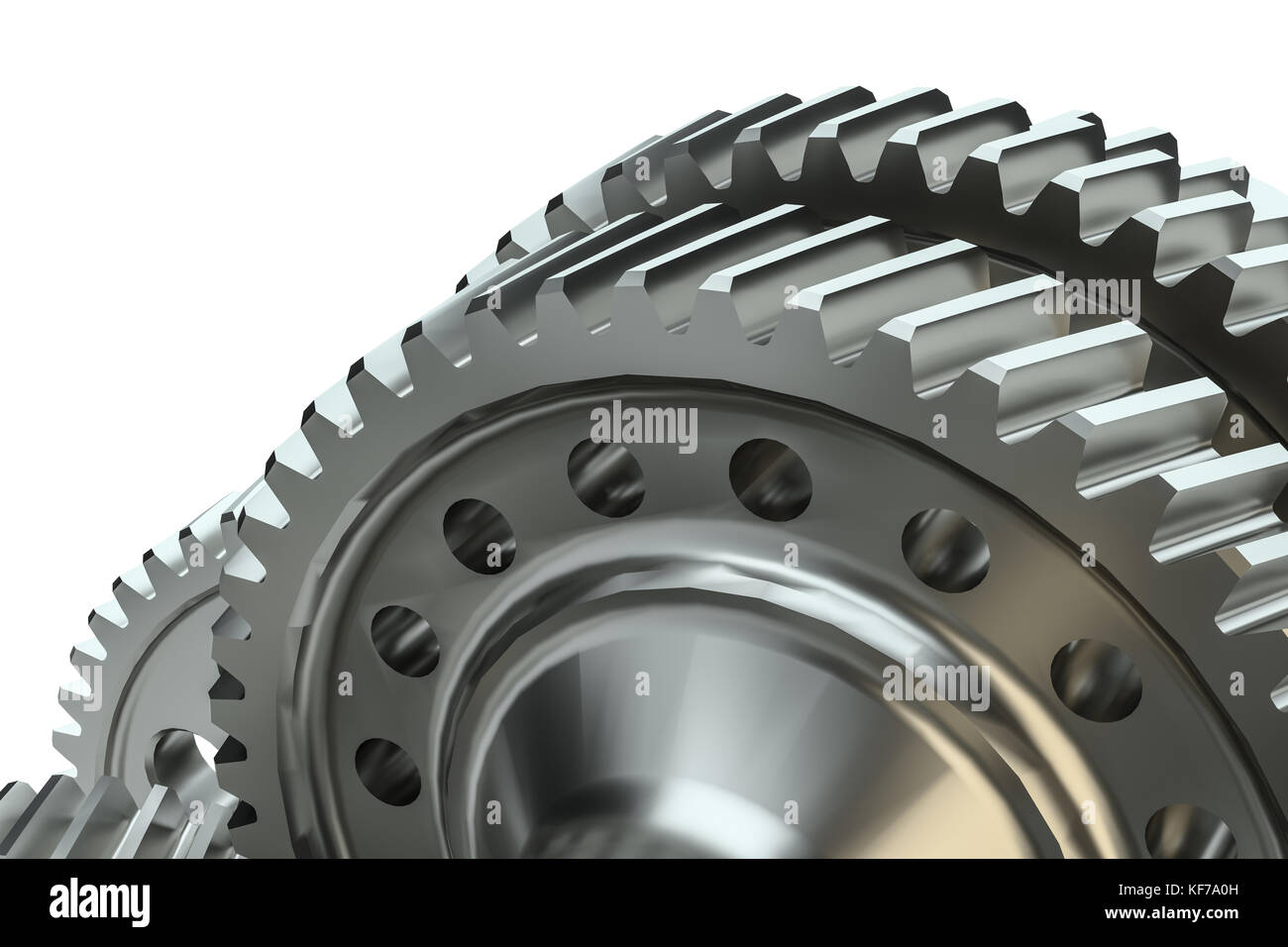 Cog gears mechanism concept. 3d illustration Stock Photo - Alamy