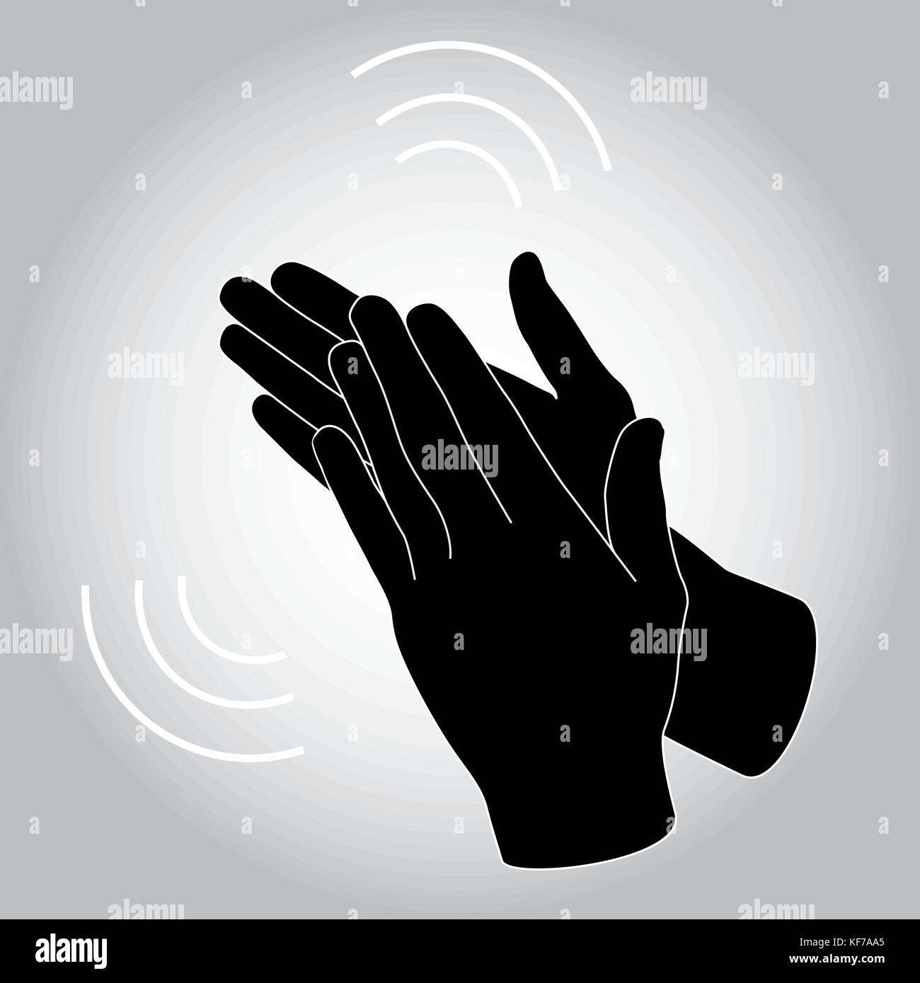 Flat. Сoncept of success Applause. Hands clapping. Vector Illustration ...