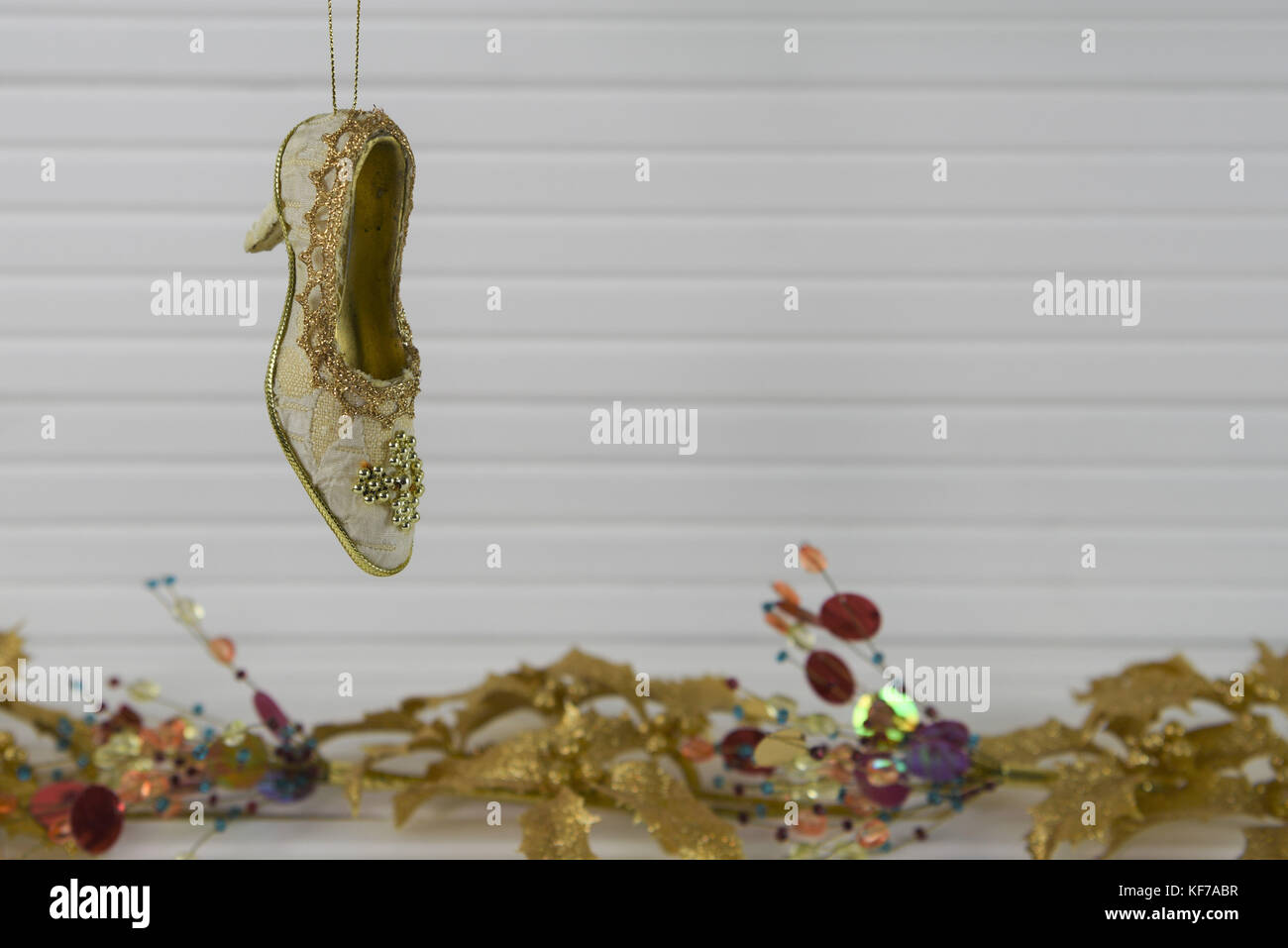 happy colorful Christmas photography image of Victorian looking shoe ...