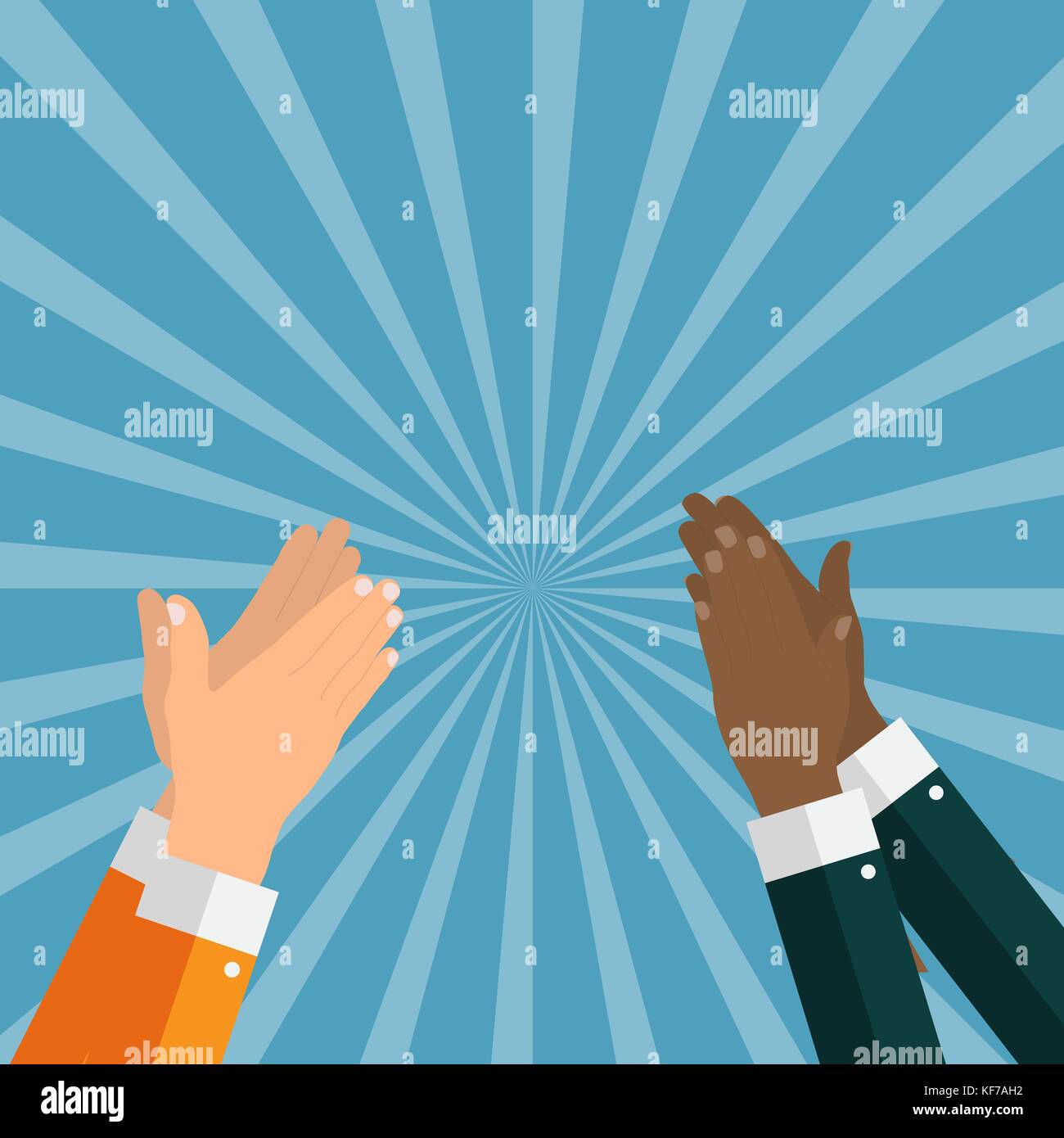 Hands clapping vector hi-res stock photography and images - Alamy