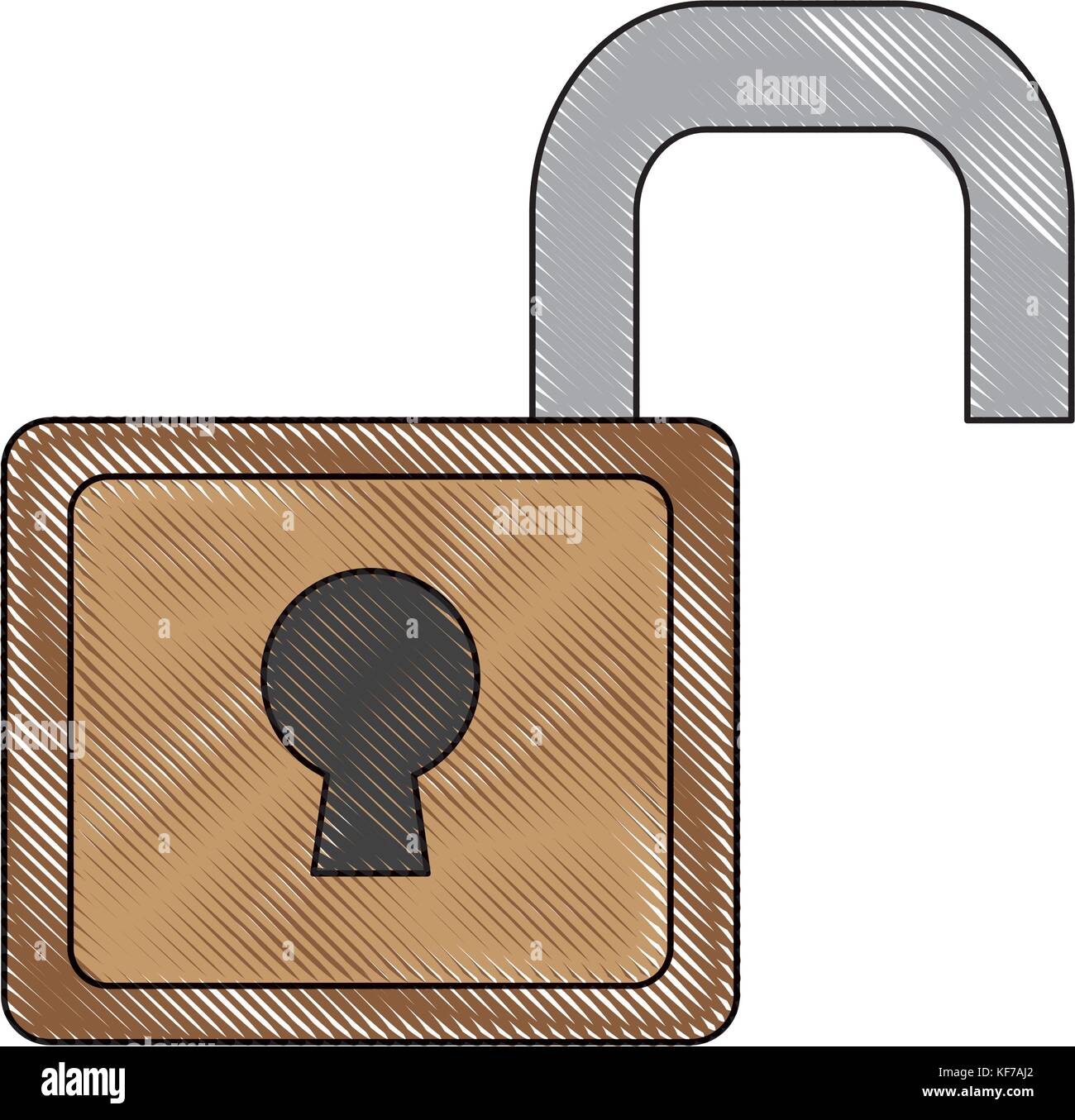 padlock icon over white background vector illustration Stock Vector ...