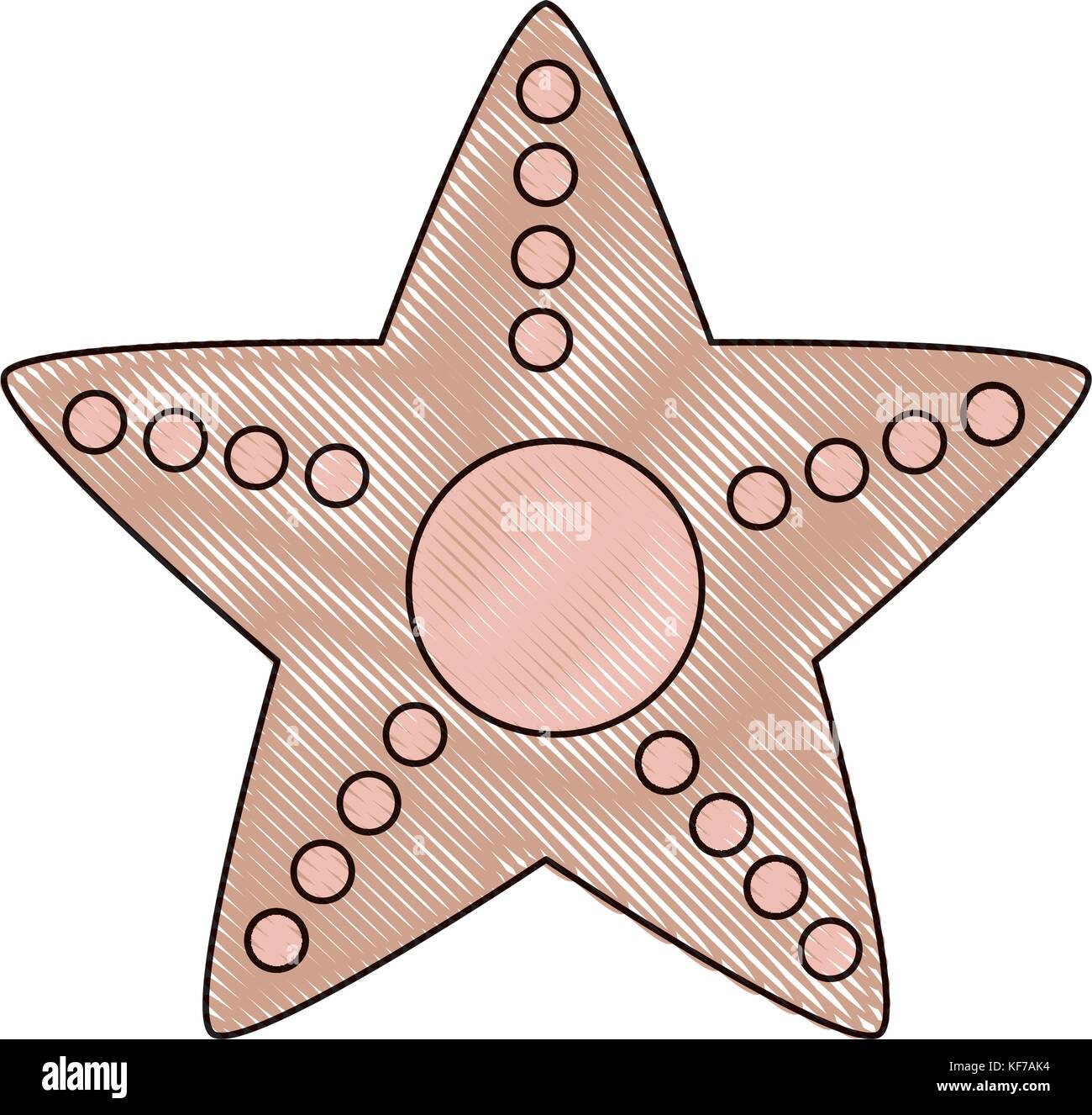sea star icon over white background vector illustration Stock Vector ...