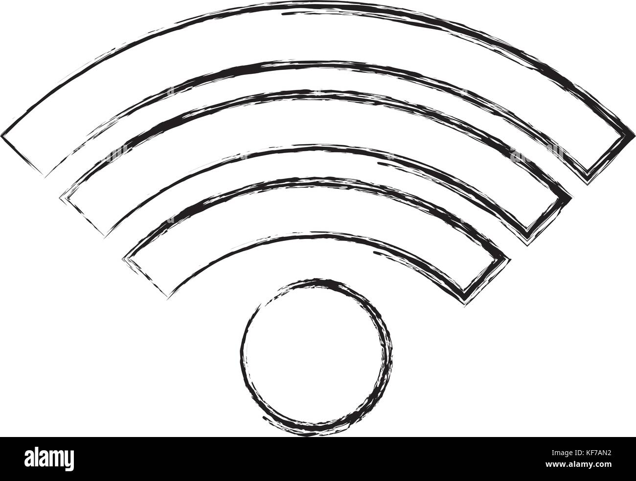 wireless symbol icon over white background vector illustration Stock ...