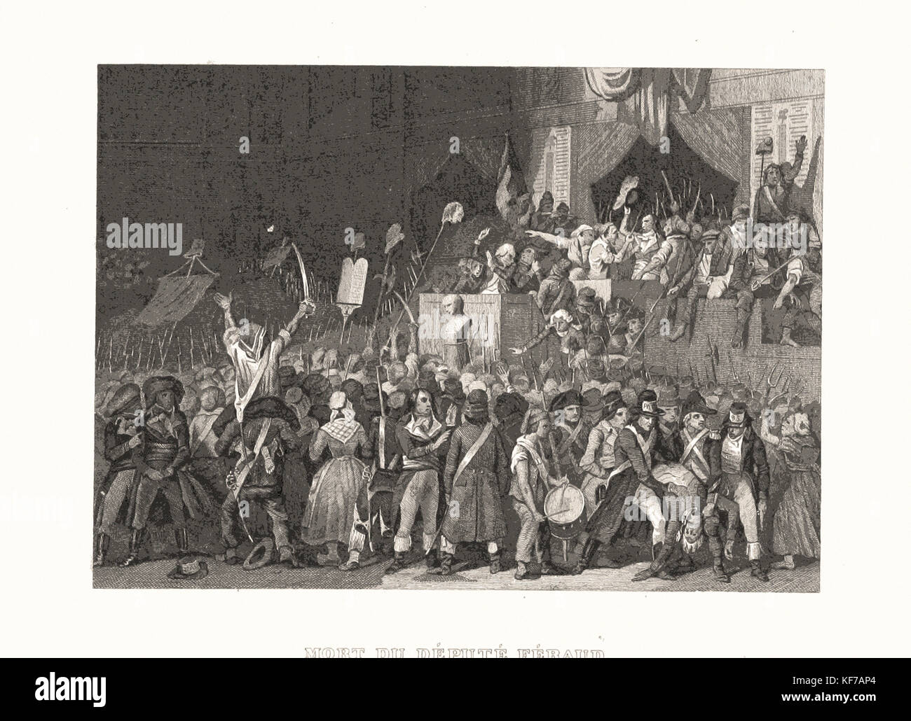 Death of the Deputy Feraud - French Révolution - Belgian Engraving ...