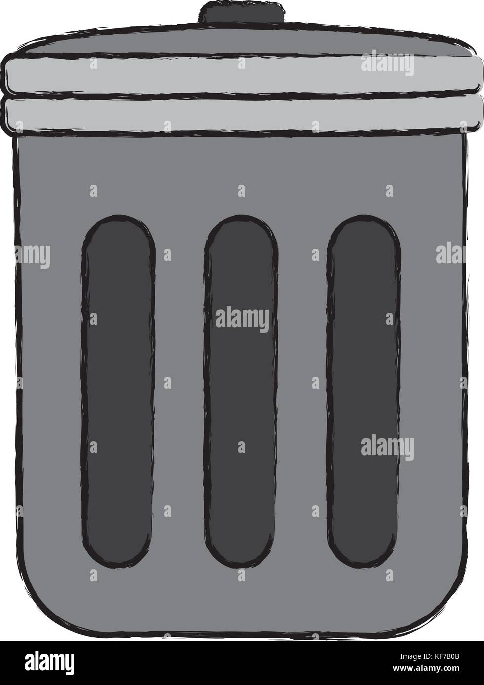 trash icon over white background vector illustration Stock Vector Image ...