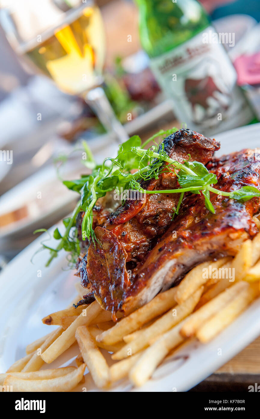 Buffalo ribs served at the Buffalo restaurant, Korpo, Scandinavian ...