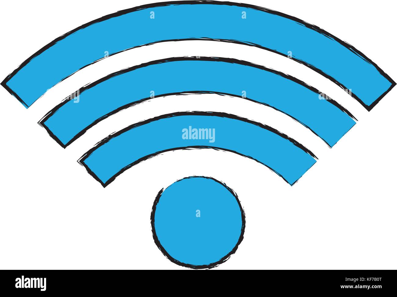 wireless symbol icon over white background vector illustration Stock ...