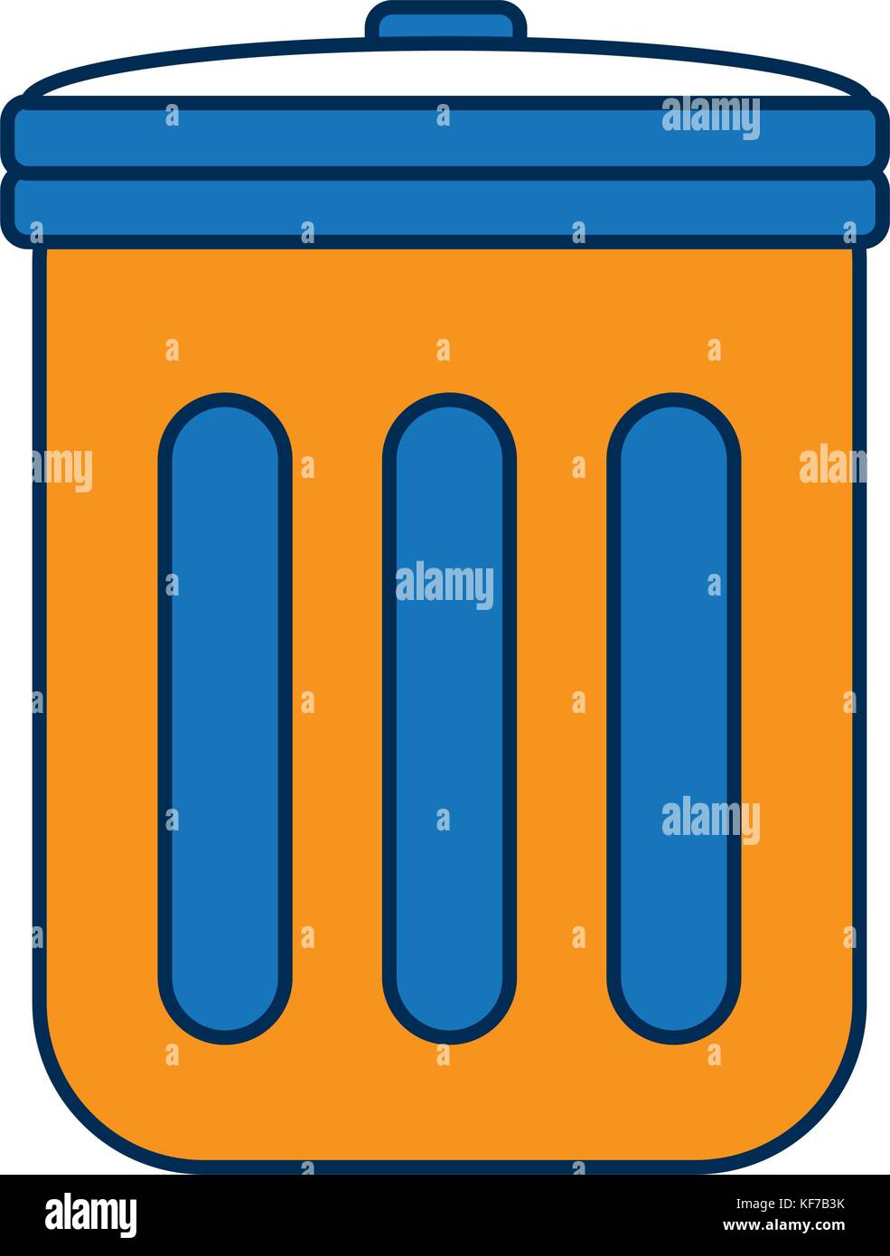 trash icon over white background vector illustration Stock Vector Image ...