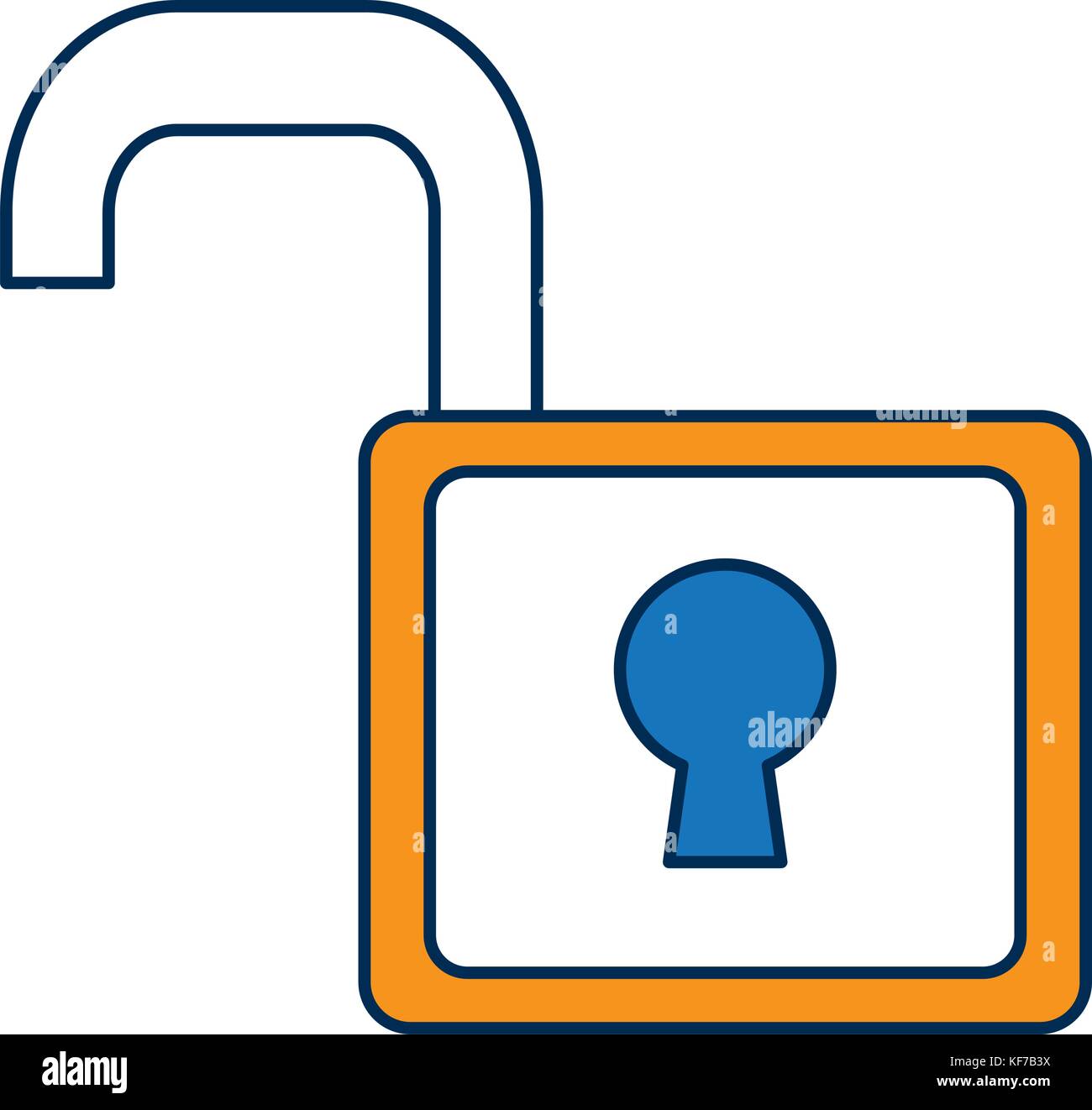 padlock icon over white background vector illustration Stock Vector ...