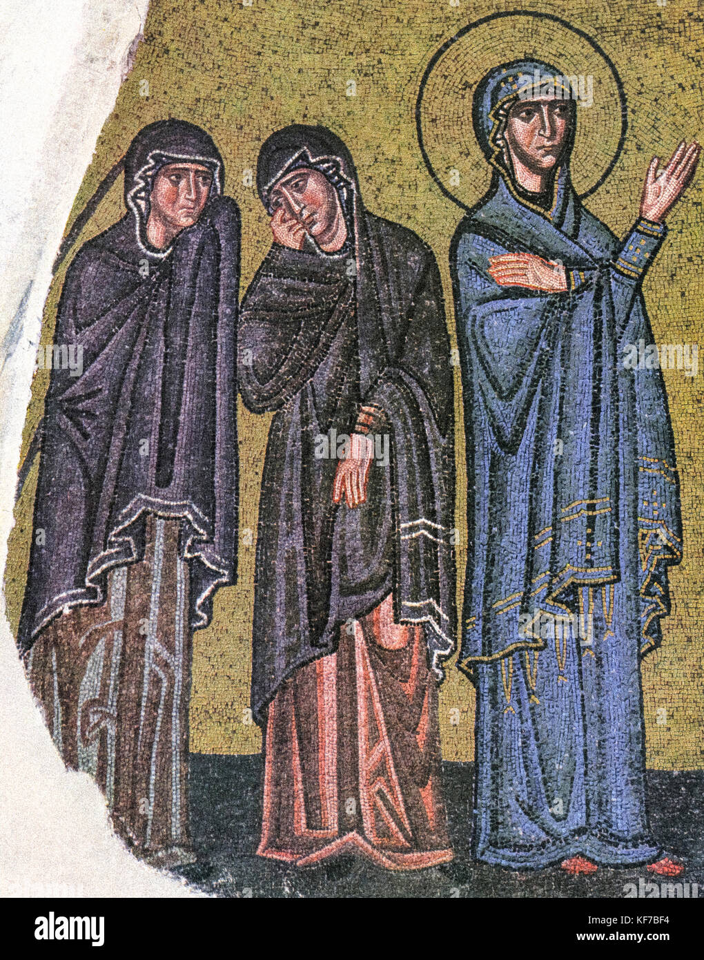 Greece Chios Monastery of Nea Moni the Three Marie at the Feet of the ...