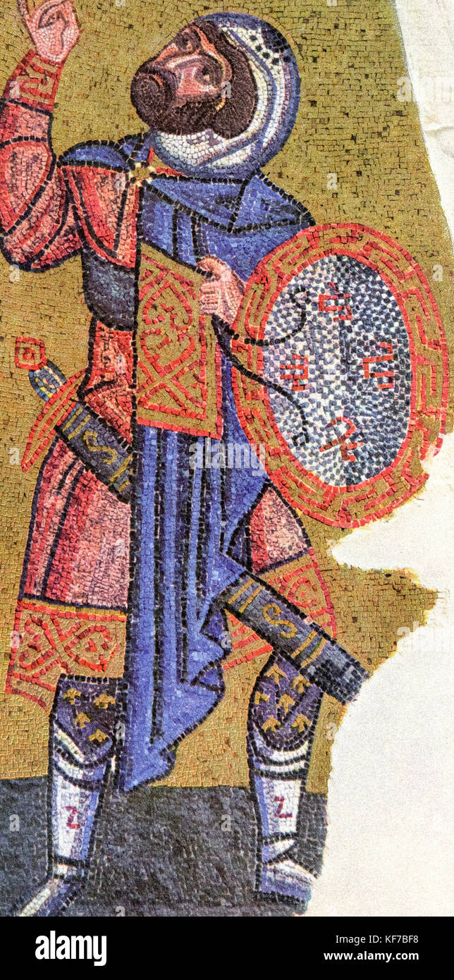 Greece Chios Monastery of Nea Moni - centurion at the foot of the cross ...