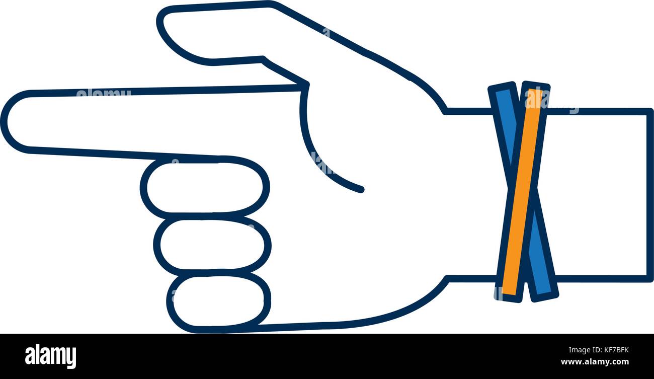 human hand pointing icon over white background vector illustration ...