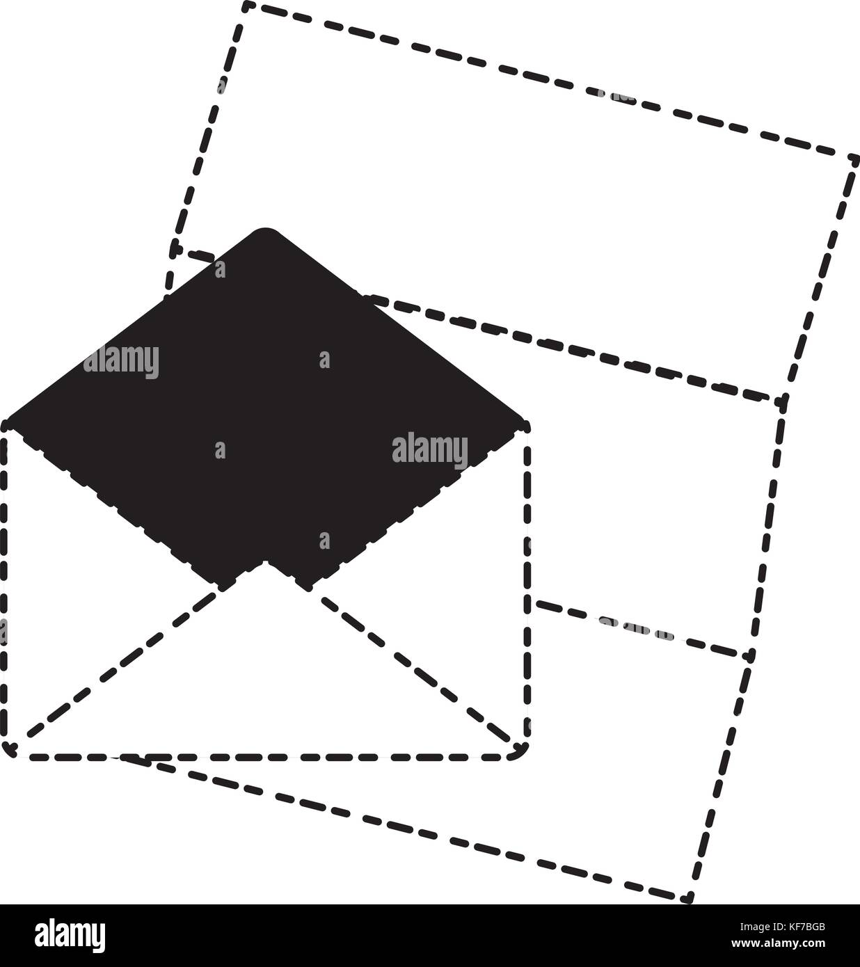 envelope icon over white background vector illustration Stock Vector ...