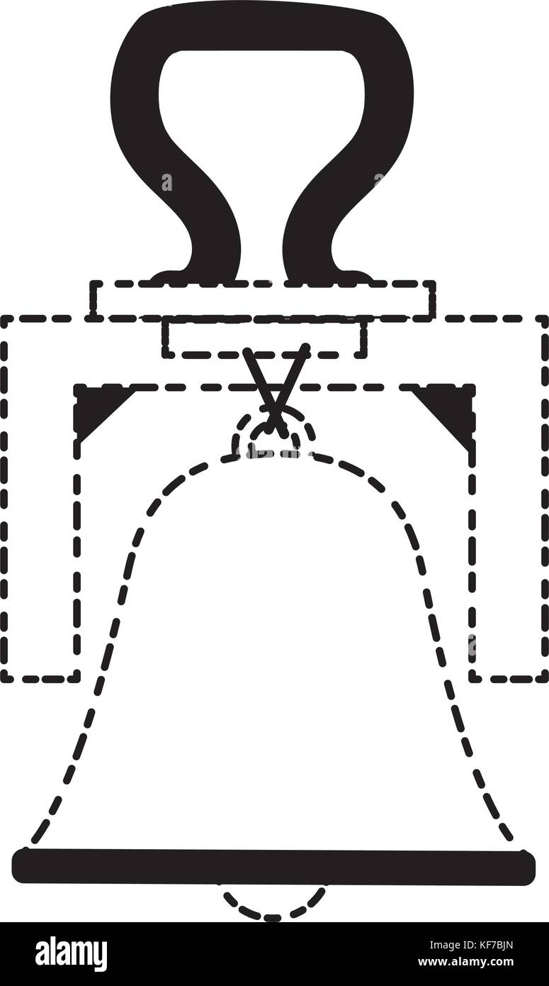 bell icon over white background vector illustration Stock Vector Image ...