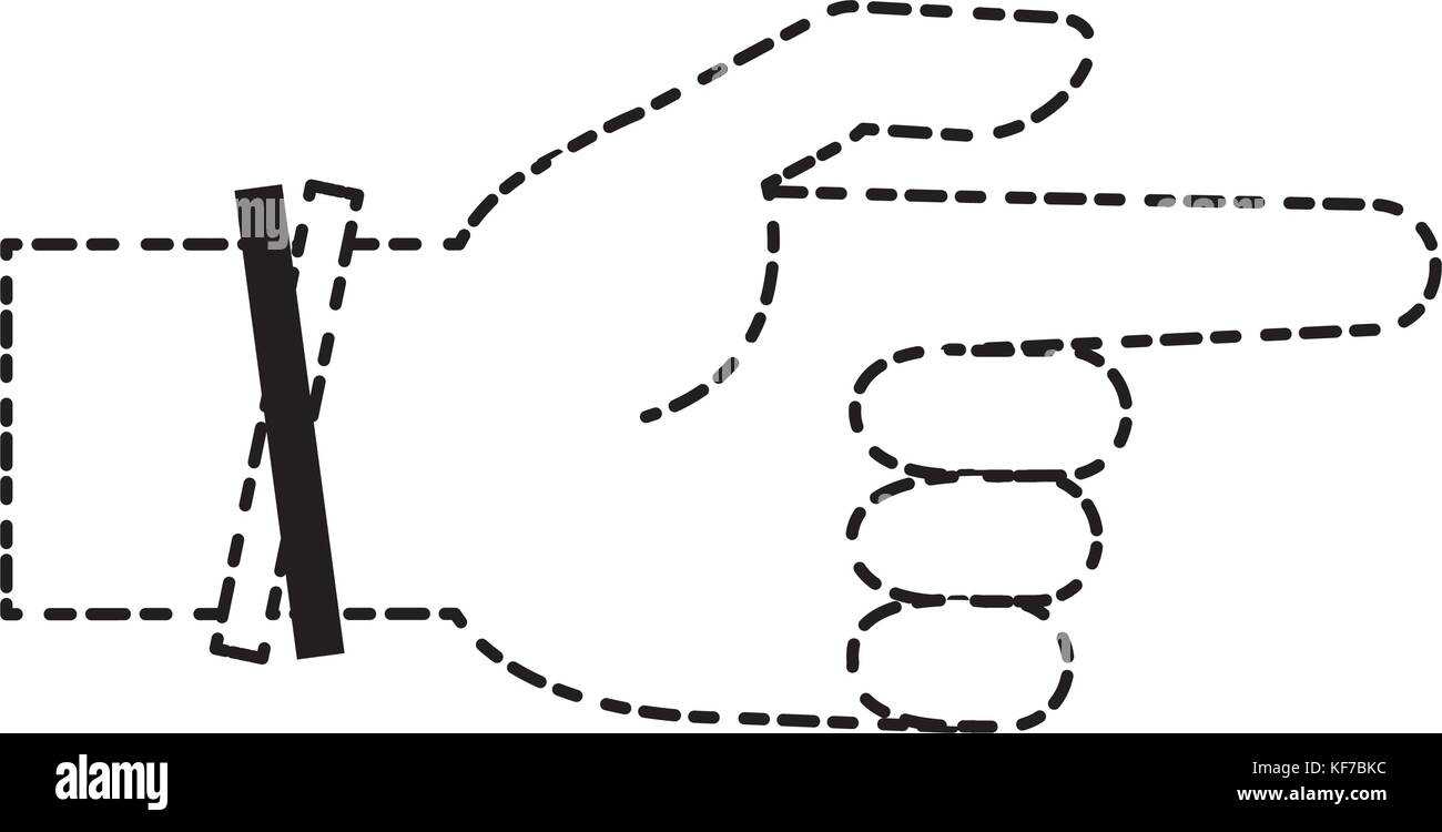 human hand pointing icon over white background vector illustration ...