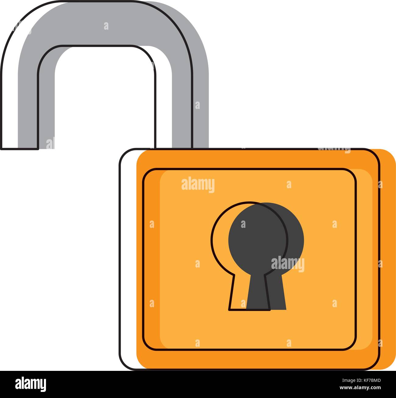 padlock icon over white background vector illustration Stock Vector ...