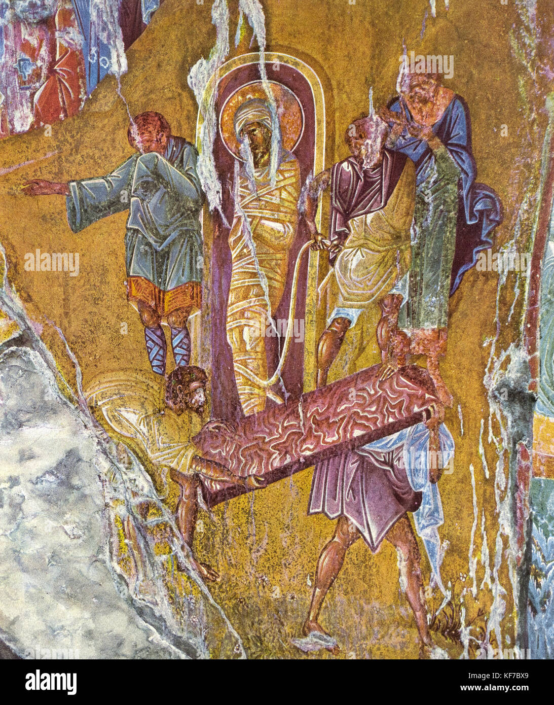 Greece - Mistras Pantanassa Monastery - Resurrection of Lazarus- Fresco ...