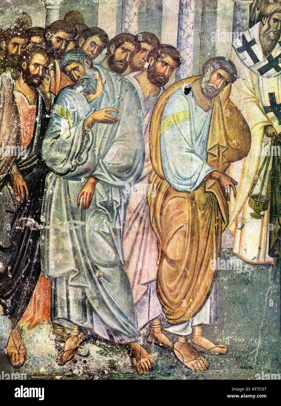 Serbia Sopocani Monasteri Dormition Of The Virgin Fresco 1265 Serbia Sopocani Monasteri Dormition Of The Virgin Fresco 1265