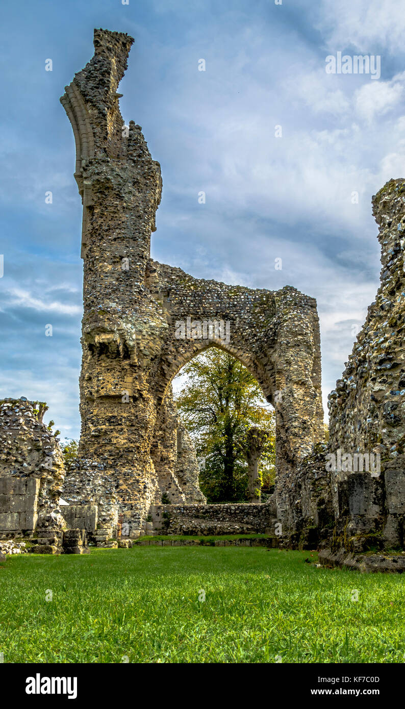 Thetford Priory Ruins - Norfolk Stock Photo - Alamy
