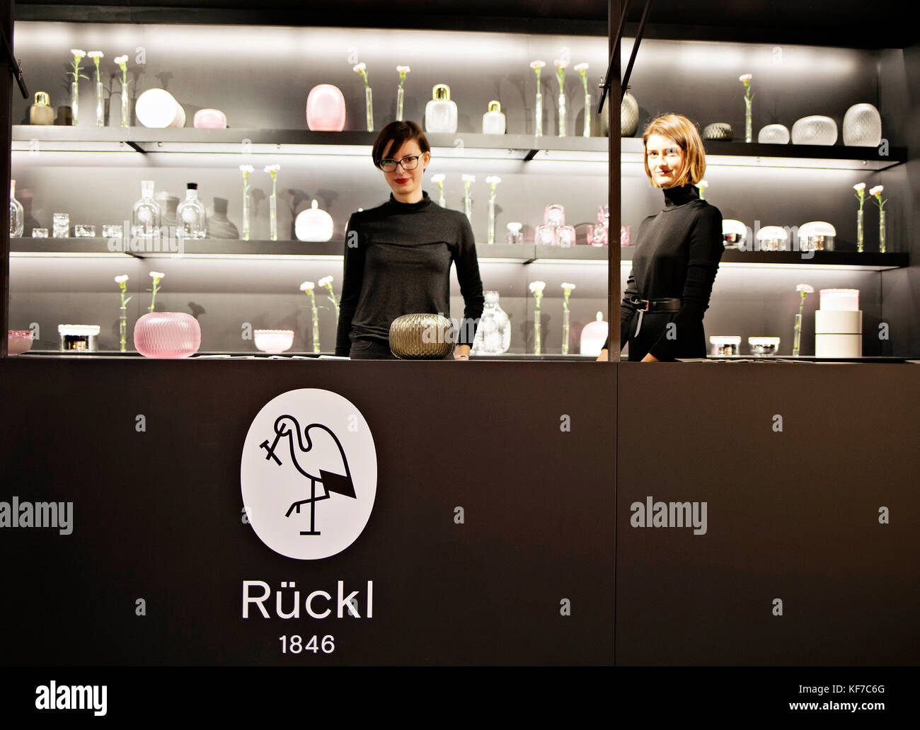 Ruckl Crystal glassworks exposition Stock Photo - Alamy