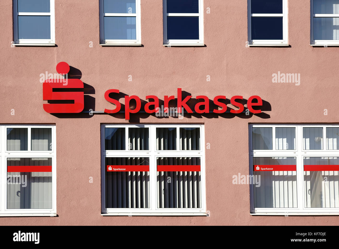 Nieder-Olm, Germany - October 14, 2017: The facade and logo of the ...