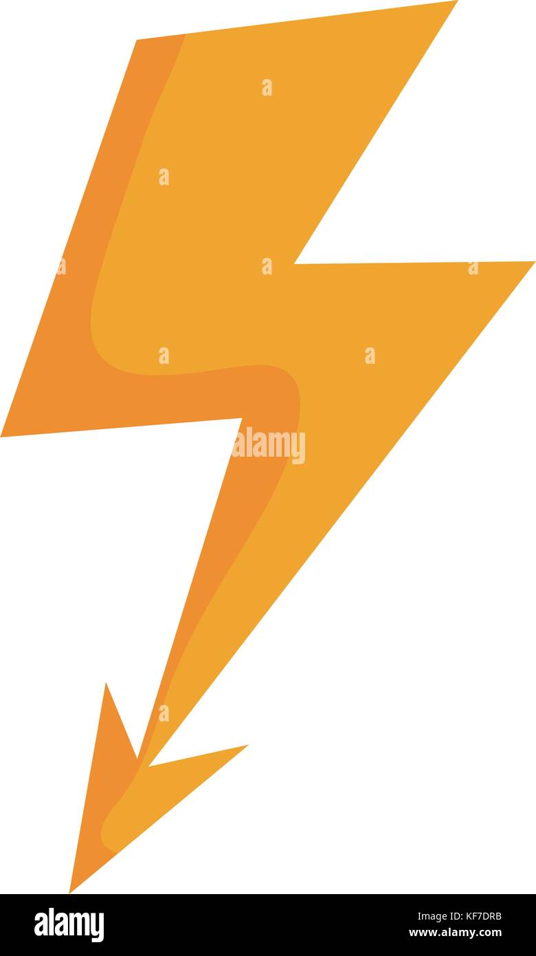 thunder icon over white background vector illustration Stock Vector ...