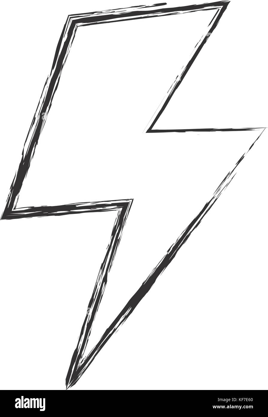 thunder icon over white background vector illustration Stock Vector ...