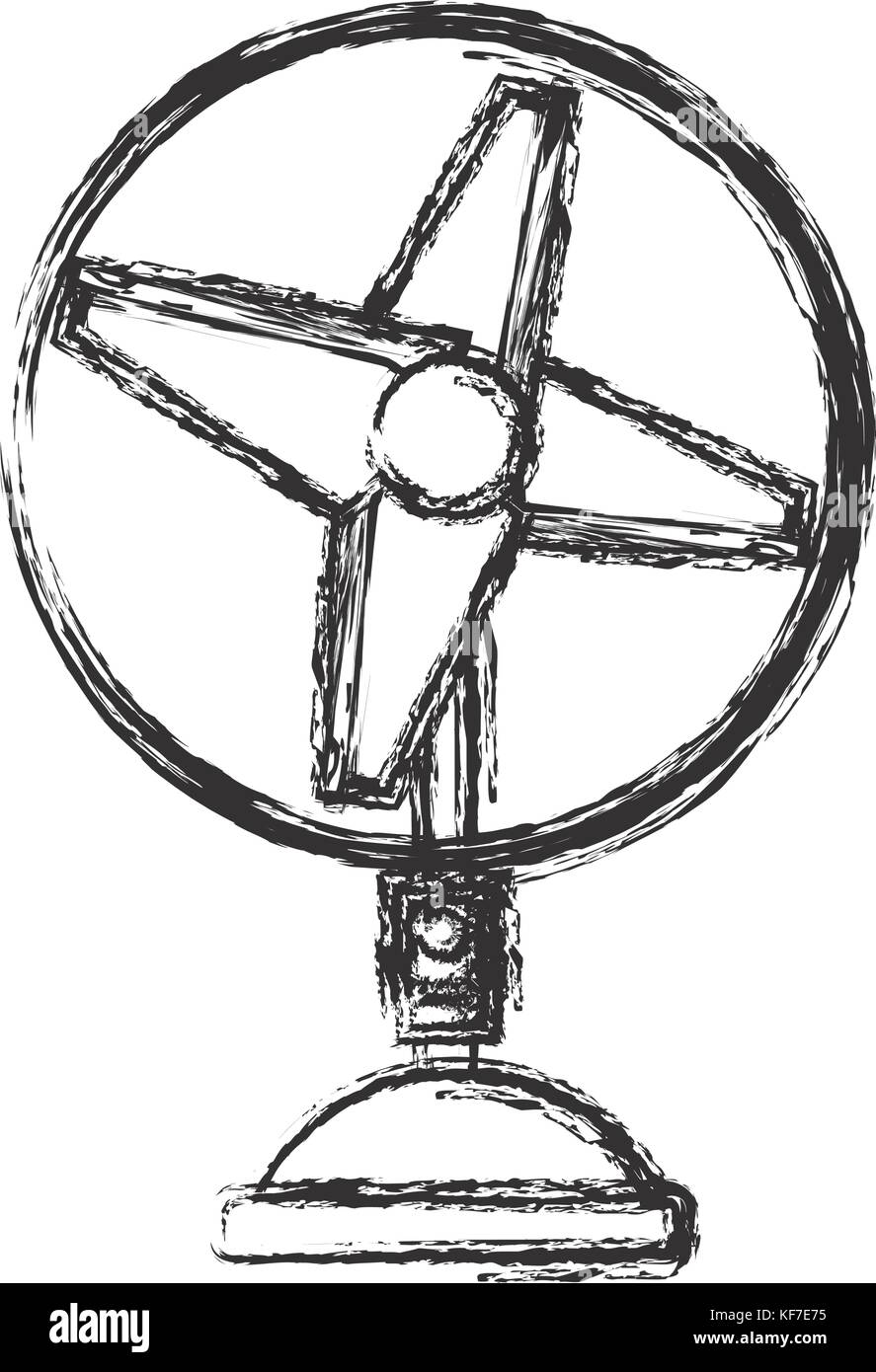 fan icon over white background vector illustration Stock Vector Image ...