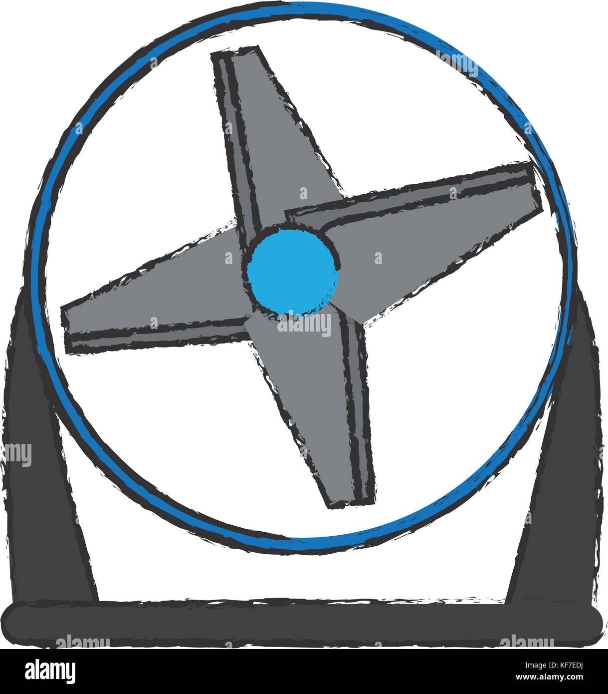 fan icon over white background vector illustration Stock Vector Image ...