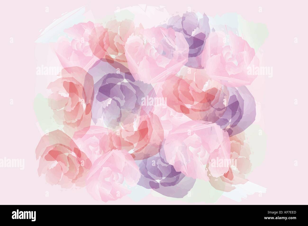 Watercolor background text space Stock Vector Images - Alamy