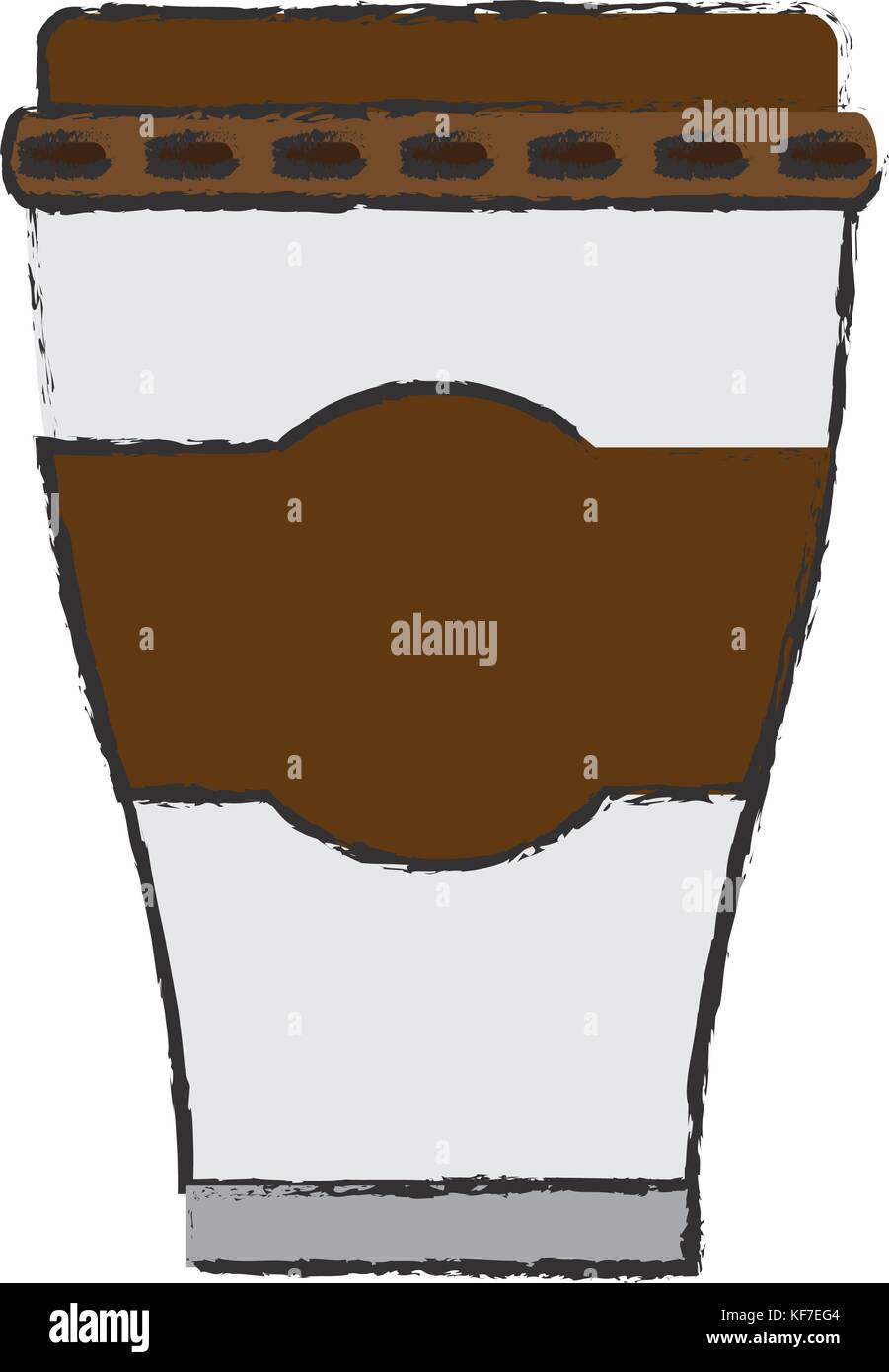 coffee cup icon over white background vector illustration Stock Vector ...