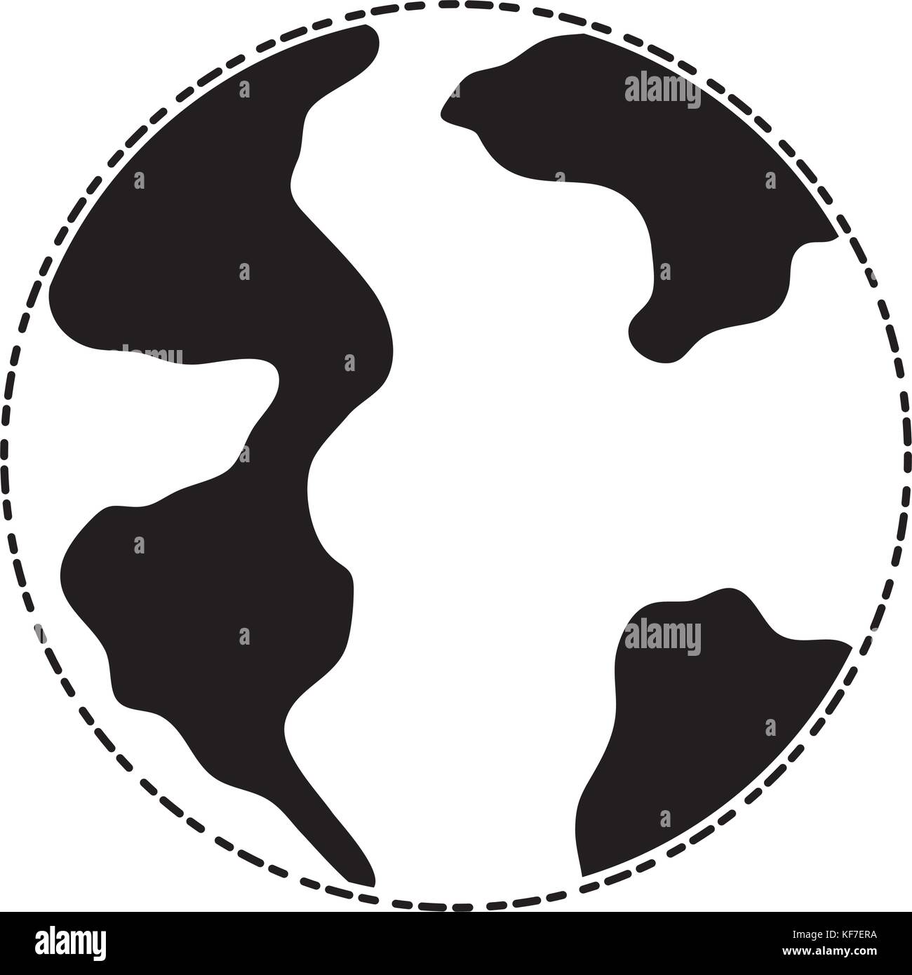 earth planet icon over white background vector illustration Stock ...