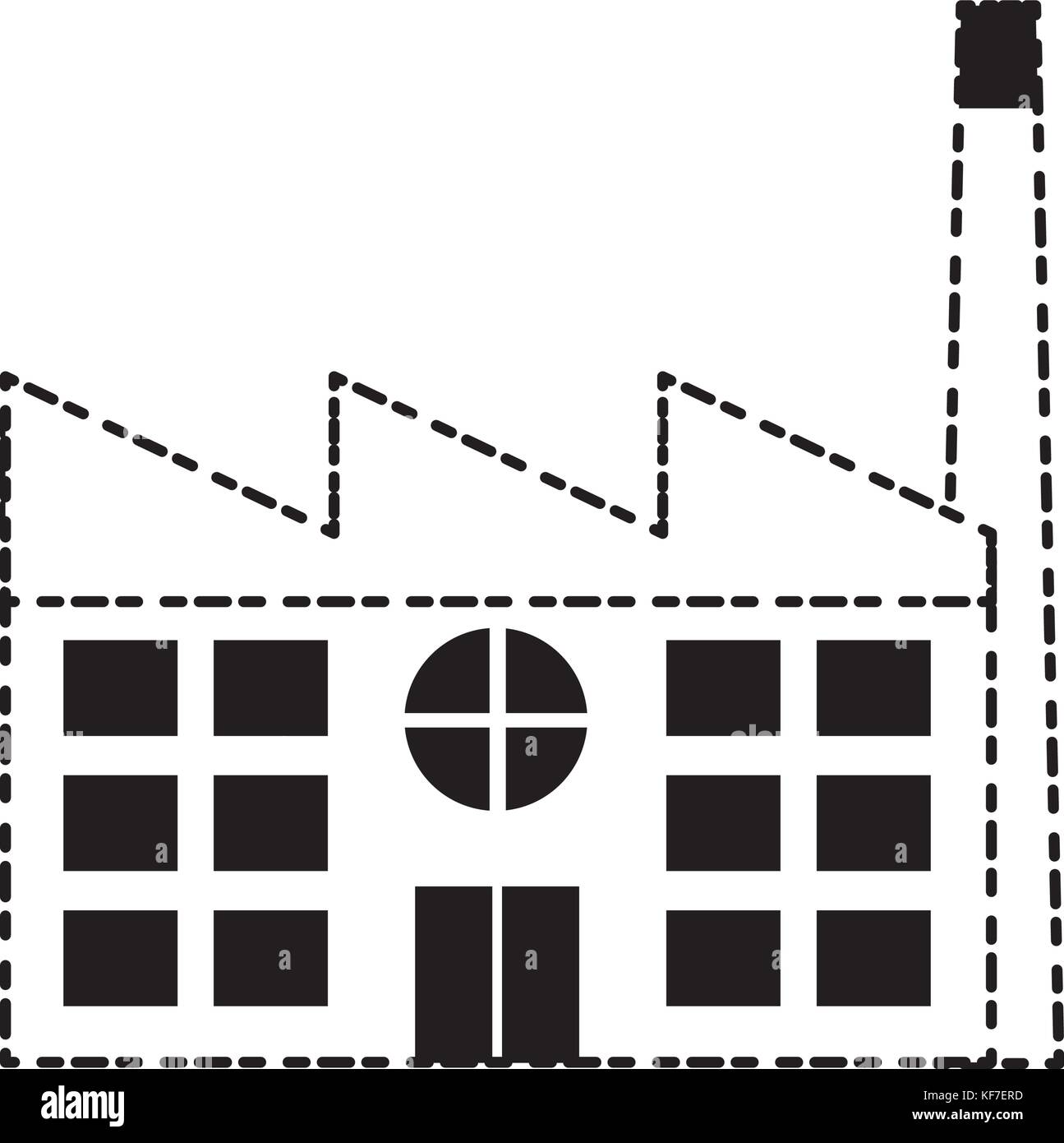 factory building icon over white background vector illustration Stock ...