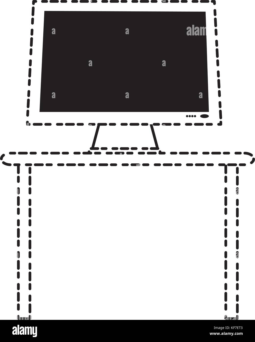 computer icon over white background vector illustration Stock Vector ...