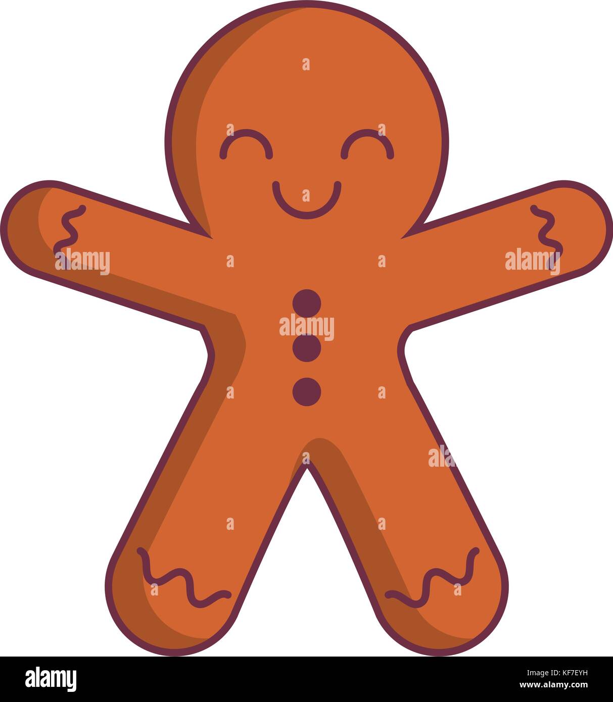 ginger man icon over white background vector illustration Stock Vector ...