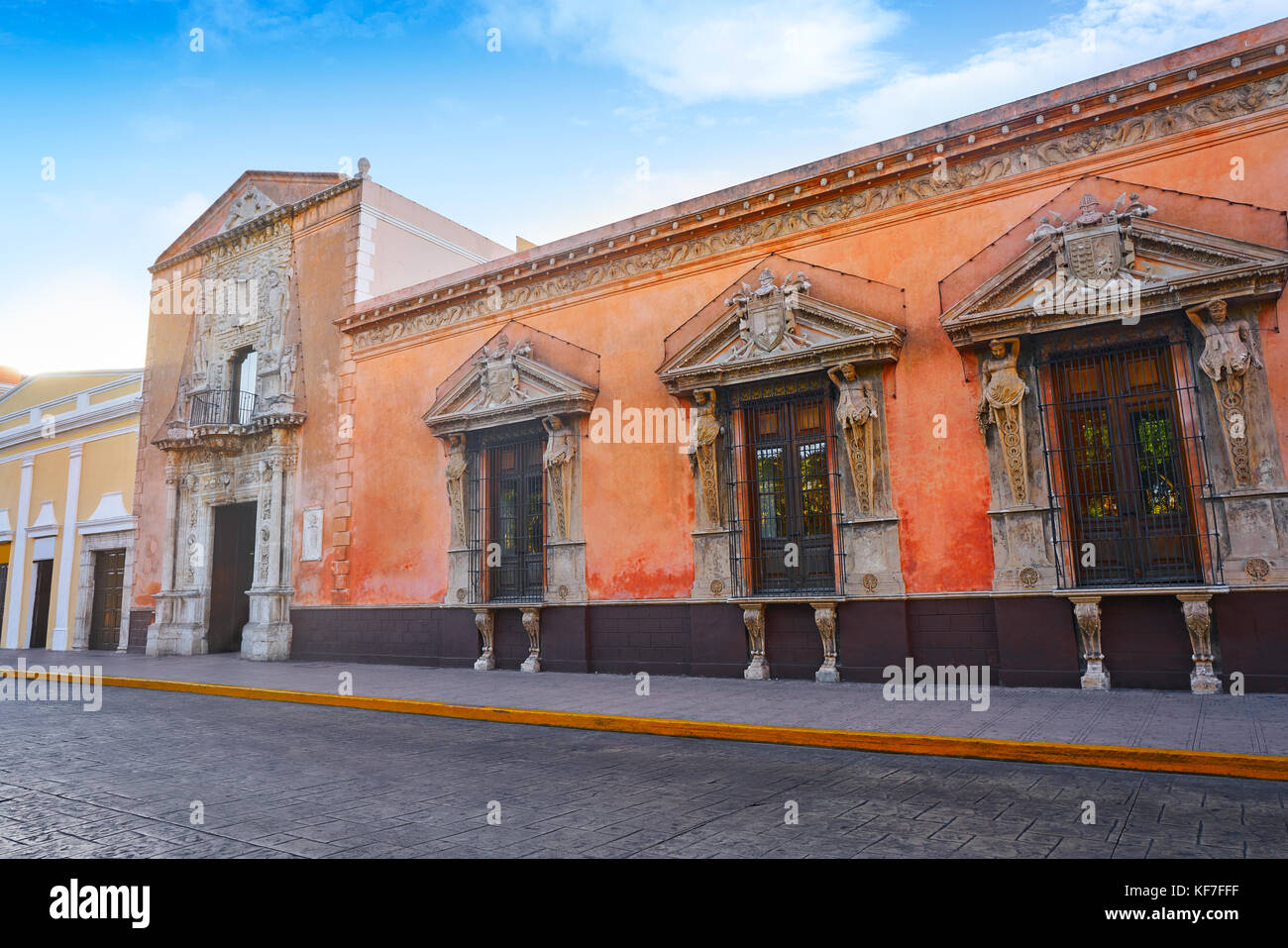 Merida Montejo house National heritage of Yucatan Mexico Stock Photo ...
