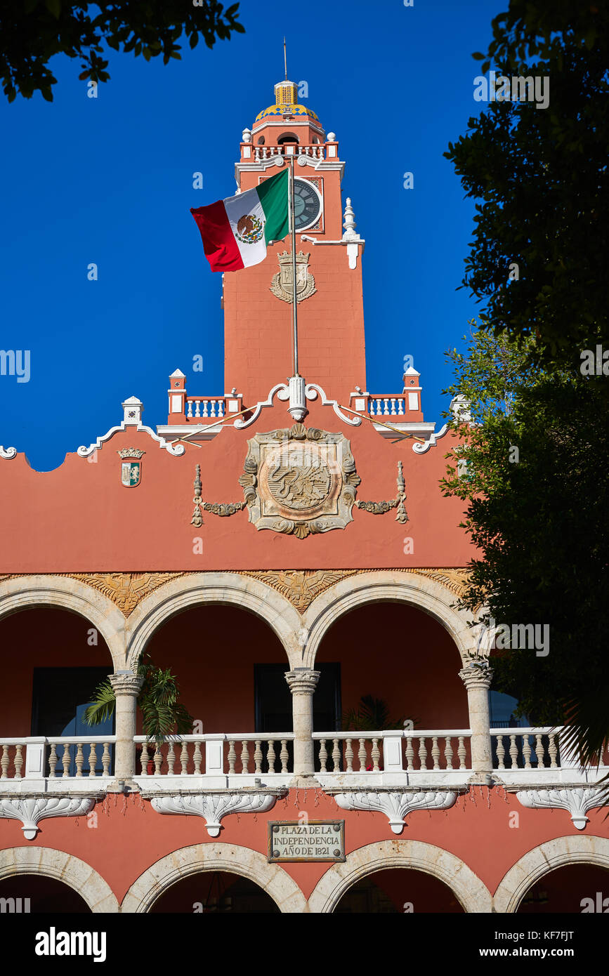 Merida city Town hall of Yucatan in Mexico Stock Photo - Alamy