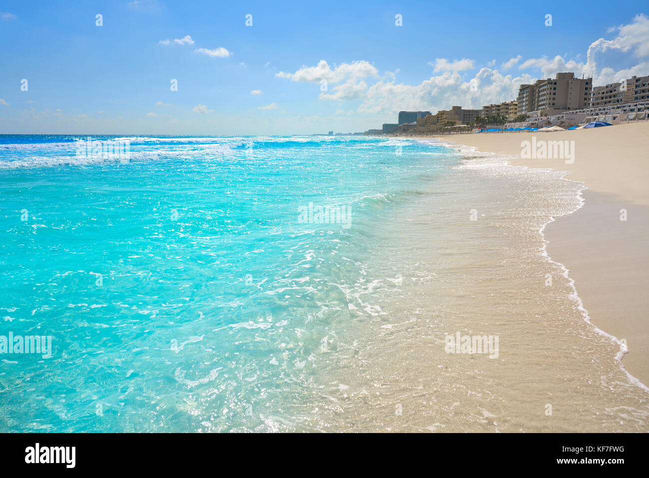 Playa Marlin in Cancun Beach at Riviera Maya of Mexico Stock Photo - Alamy