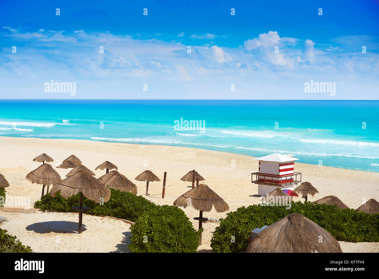 Cancun Playa Delfines beach in Riviera Maya of Mexico Stock Photo - Alamy