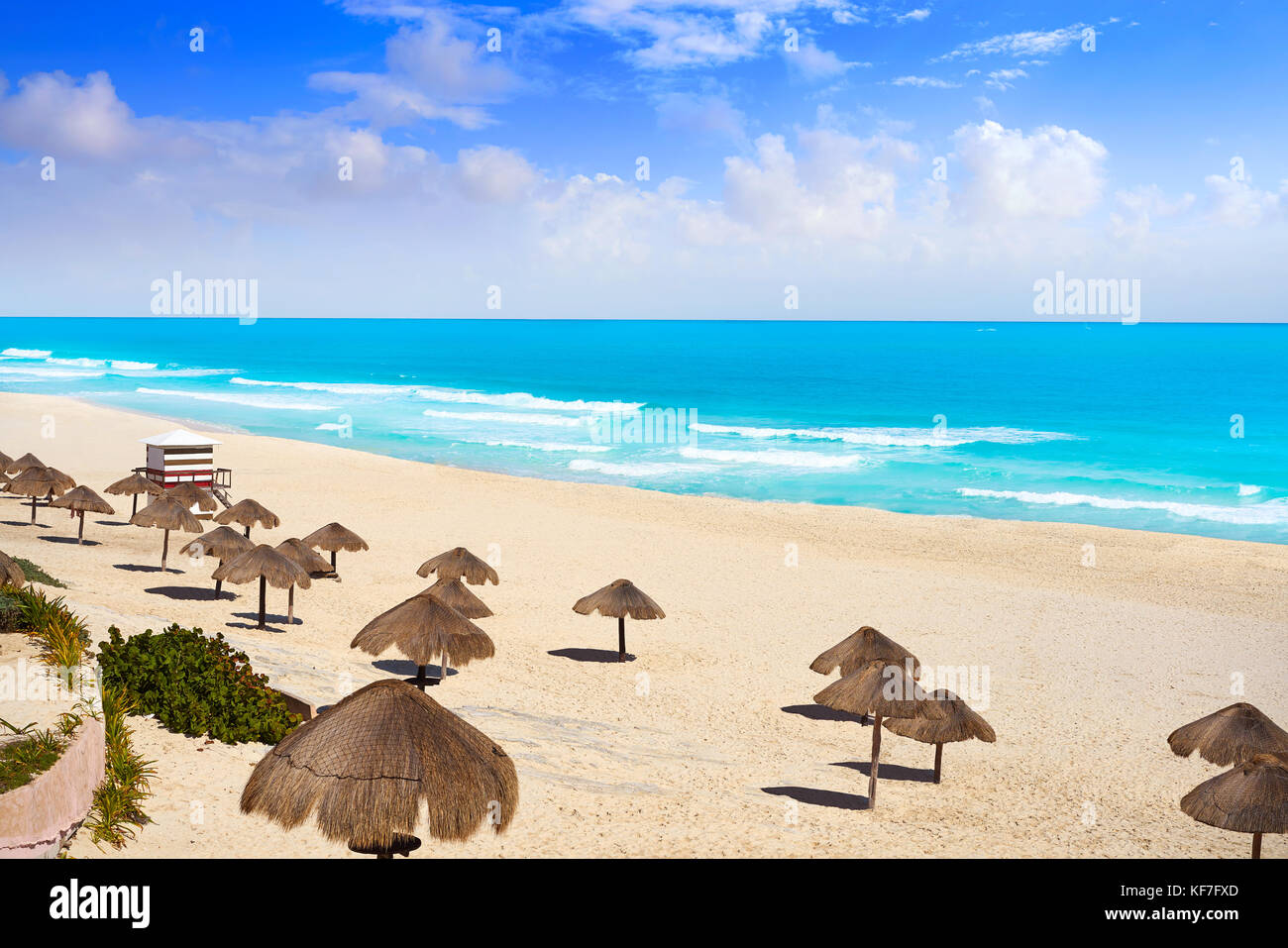 Cancun Playa Delfines beach in Riviera Maya of Mexico Stock Photo - Alamy