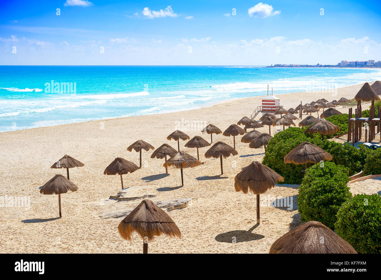 Cancun Playa Delfines beach in Riviera Maya of Mexico Stock Photo - Alamy