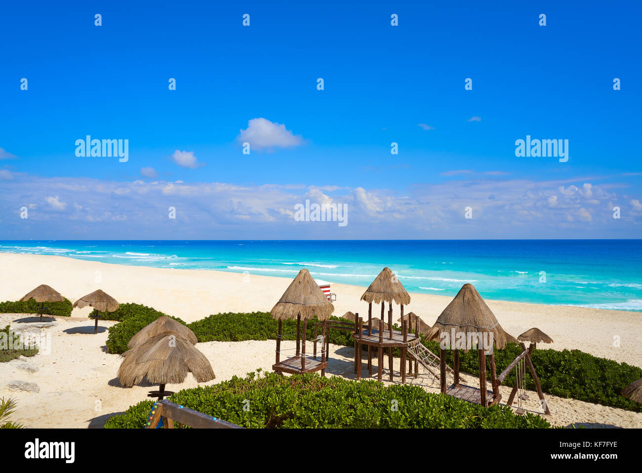 Cancun Playa Delfines beach in Riviera Maya of Mexico Stock Photo - Alamy
