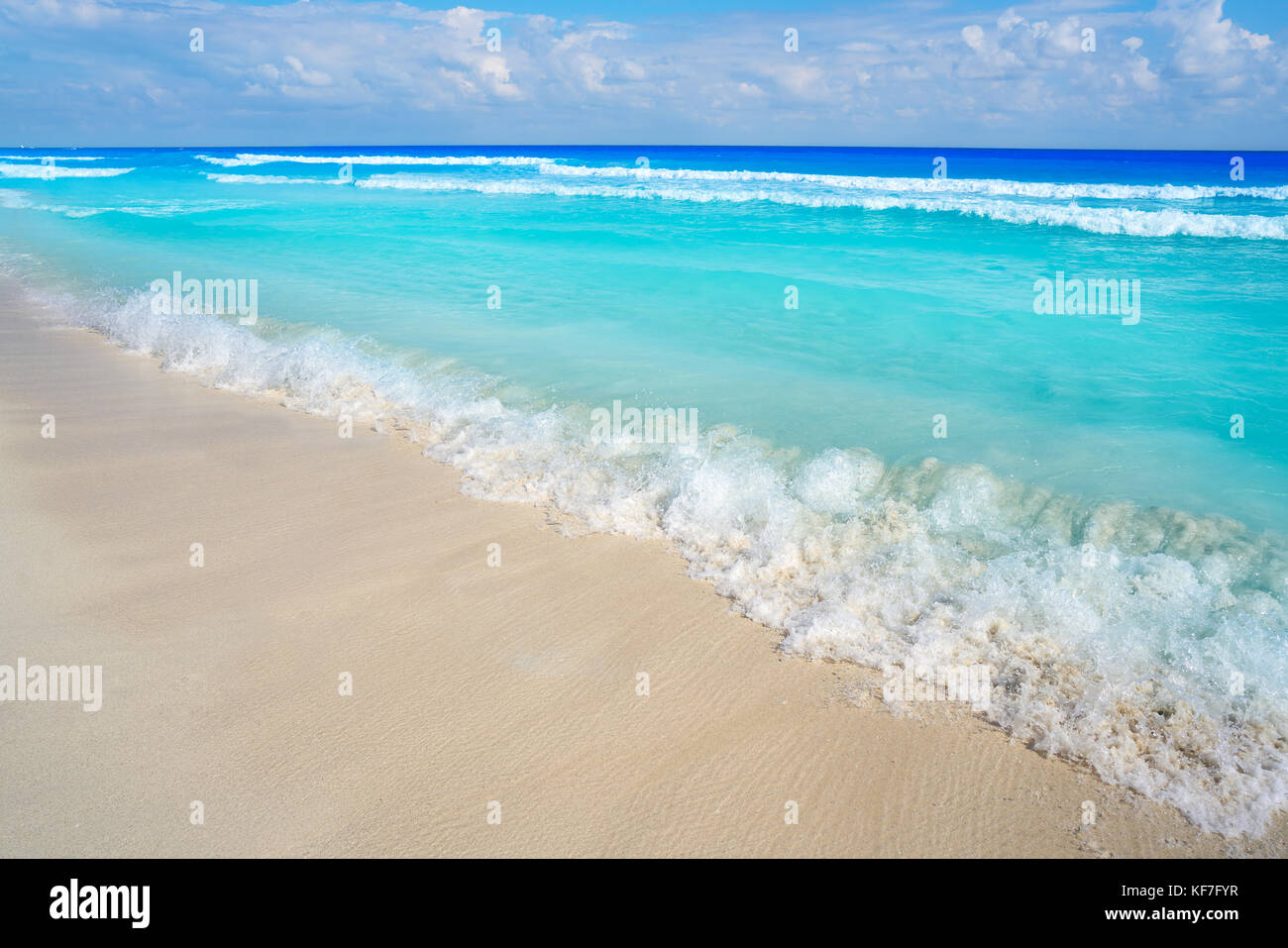 Cancun Playa Delfines beach in Riviera Maya of Mexico Stock Photo - Alamy