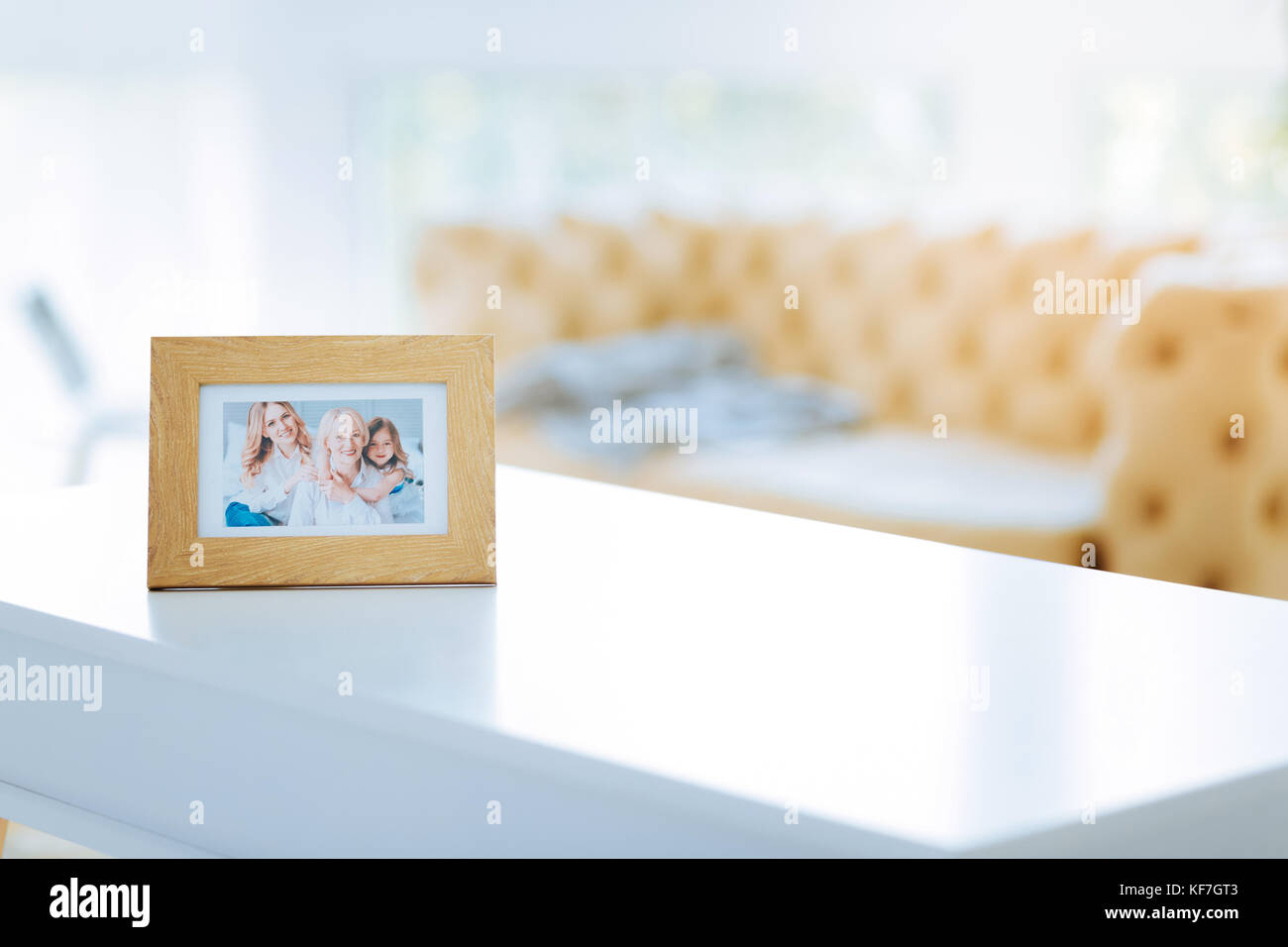 Beautiful photo of a happy family standing on the table Stock Photo - Alamy