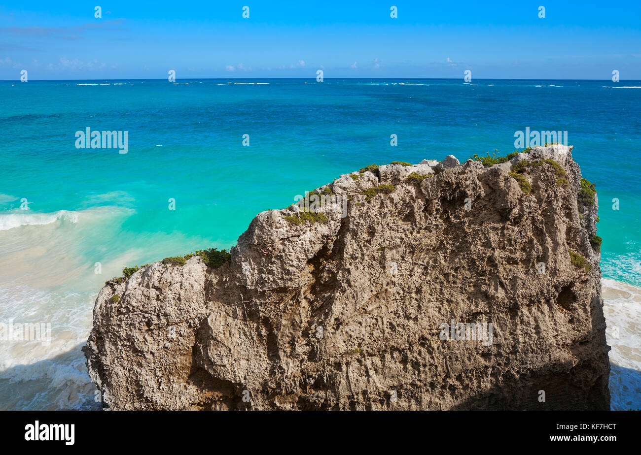 Mexican Tulum with Caribbean sea of Riviera Maya Mexico Stock Photo - Alamy